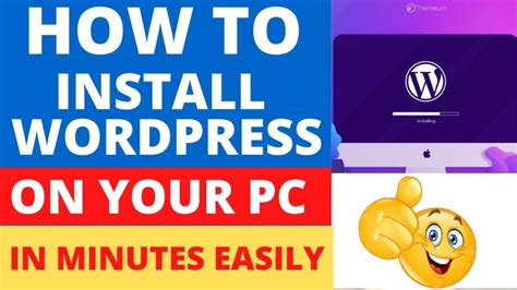 how to install wordpress locally on your pc bitnami wordpress