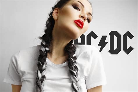 Wallpaper Nikolay Khvatov Makeup Red Lipstick Long Hair Women