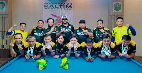 Atlet Biliar Kutim Berhasil Sumbang 4 Medali Emas Di Porprov Vii Kaltim