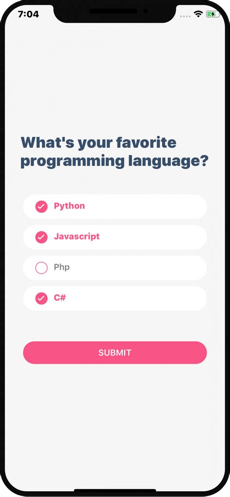 multiple select checkbox in react native react native master