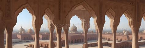 A View Of The Jama Masjid One Of The Largest Mosques In Delhi Stock