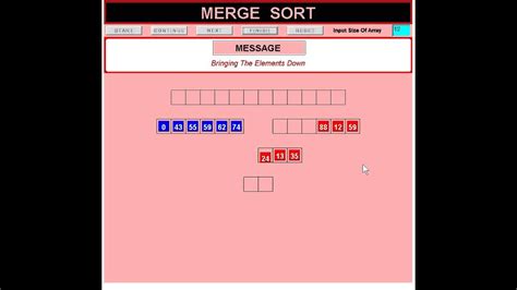 c merge sort youtube