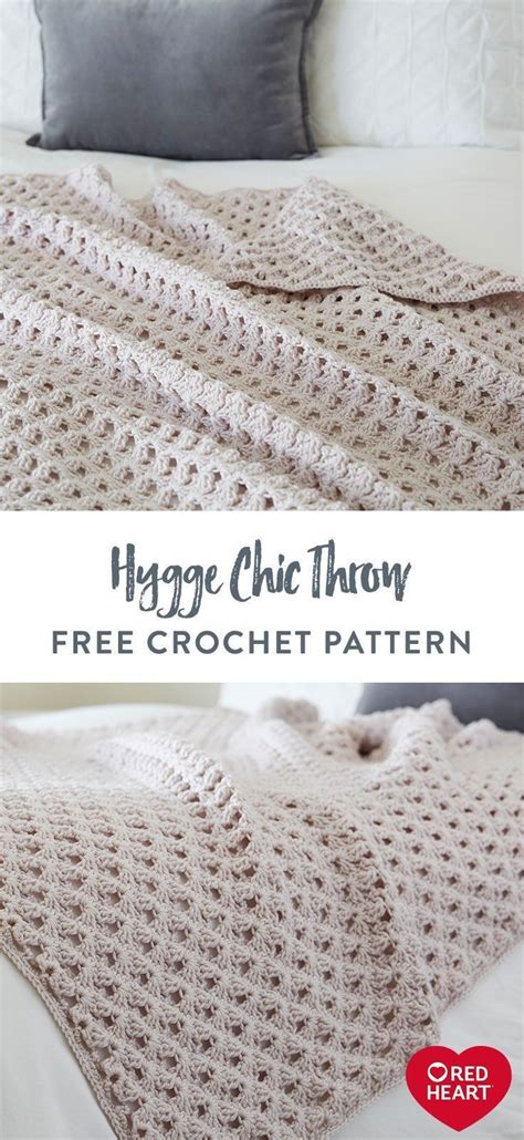 Red Heart Hygge Chic Throw Yarnspirations In 2020 Crochet Throw