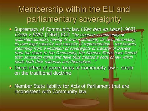Ppt Parliamentary Sovereignty And Its Limitations Powerpoint