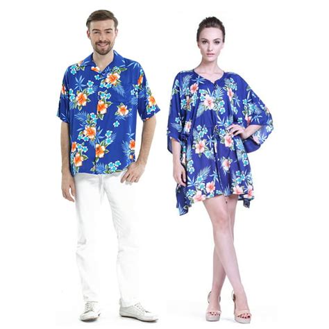Hawaii Hangover Couple Matching Hawaiian Luau Aloha Shirt Poncho