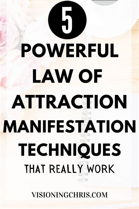 5 Powerful Law Of Attraction Manifestation Techniques That Work