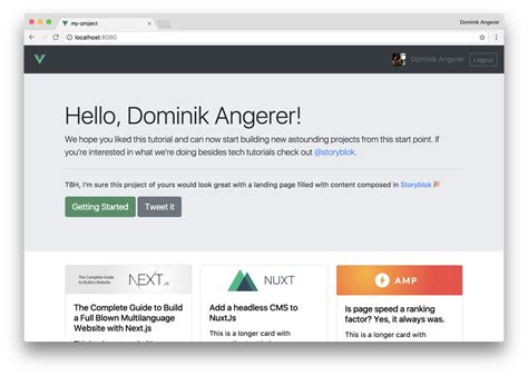 a simple vue js demo application that uses auth0 for authentication