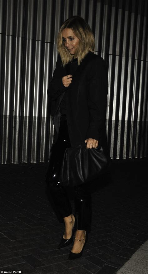 Louise Redknapp Looks Chic In Skintight Jeans And Sky High Heels As She