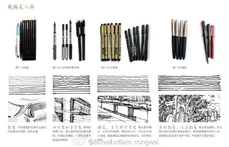 钢笔画 马克笔手绘的入门教程 工具、线条和对体积与光影的认识和理解[ 图片 8p ] 才艺君