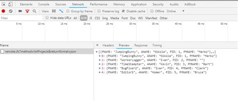 javascript jquery parse json and get element getting