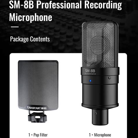 【takstar Sm 8b 2nd Gen Microphone】product Detail Guangdong Takstar