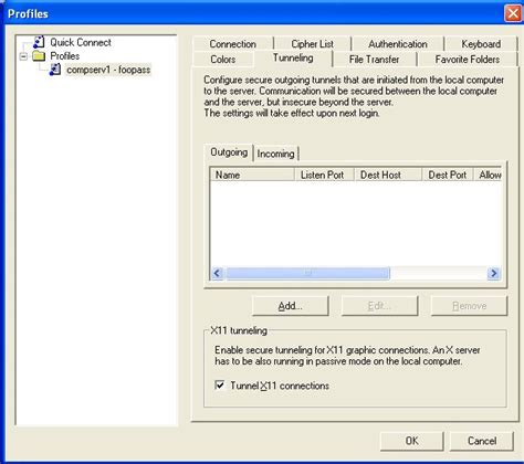 ssh tunneling under windows department of computer science
