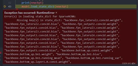 解决error s in loading state dict for johngo学长
