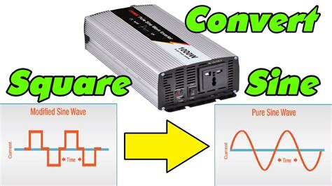 Convert Square Wave Inverter Into Sine Wave Inverter Youtube