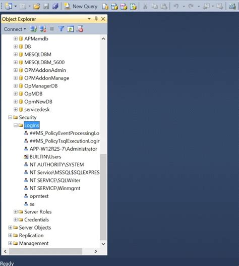 mssql configuration for opmanager opmanager help
