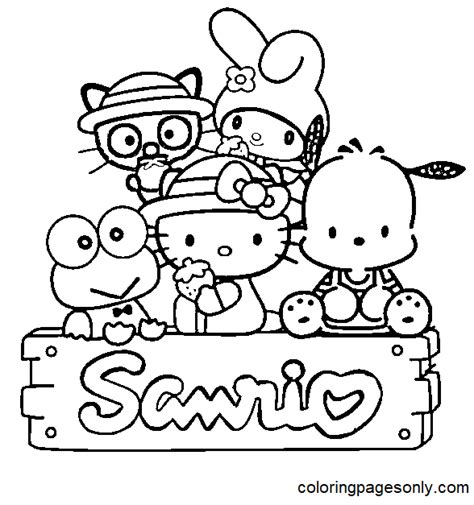 Printable Sanrio Coloring Pages