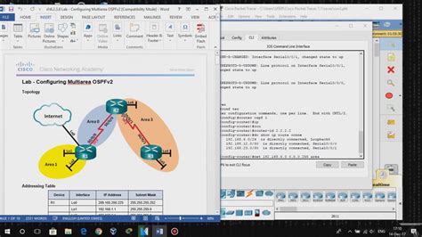 lab 6 2 3 8 configuring multiarea ospfv2 youtube