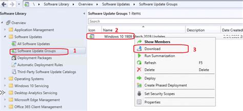 how to create deploy new software update patch package using sccm