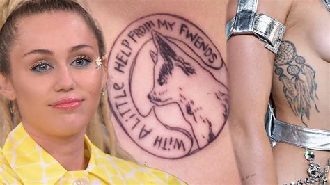 10 Best Miley Cyrus Tattoos And Their Meanings Top Entertainment News