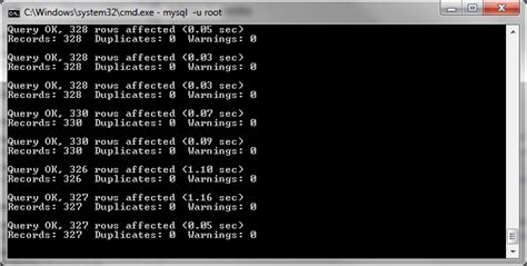 mysql using command line on pc with xampp installed
