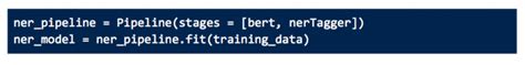 bert named entity recognition ner in spark nlp john snow labs