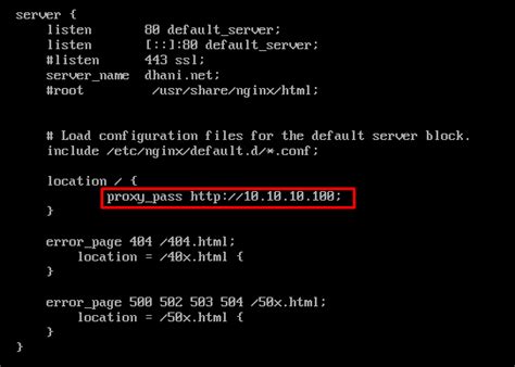 [lab 45] reverse proxy nginx redhat 7 husni s written