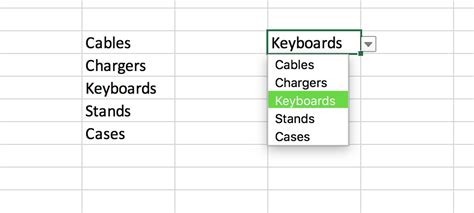 How To Create Drop Down Lists In Excel On Mac
