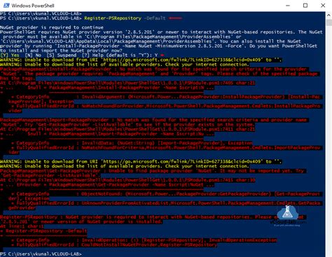 get psrepository warning unable to find module repositories vgeek