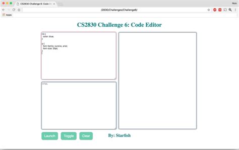 using an html file with external css and javascrip