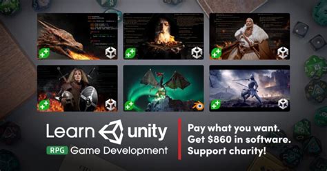 humble software bundle learn unity rpg game development bundle