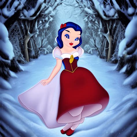 Cute Snow White Princess Graphic · Creative Fabrica