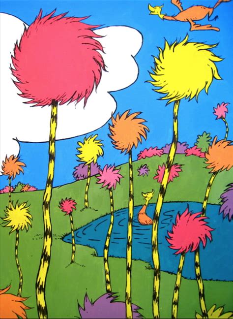 Truffula Tree Forest From The Lorax O Lorax Lorax Trees Dr Seuss Art