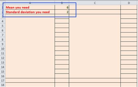 generate random number by given certain mean and standard