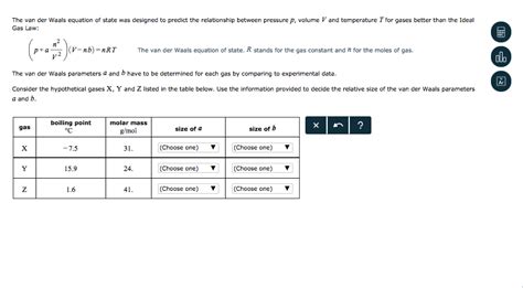 Solved The Van Der Waals Equation Of State Was Designed To