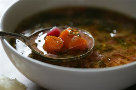 beautiful soup vegetable soup with beets dill and orange zest recipe