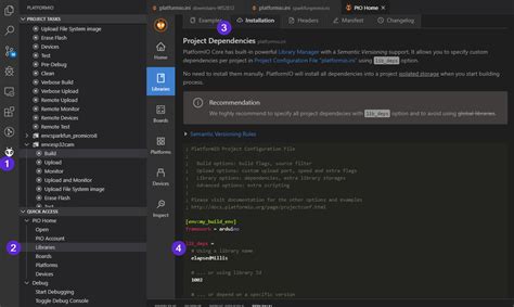 how do i add libraries after importing an arduino sketch platformio