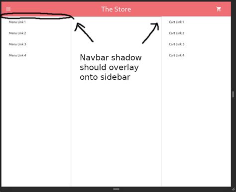 html how to move element under a shadow in materializecss stack