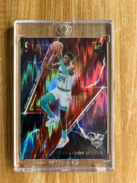 Brandon Miller 2023 24 Panini Select Thunder Lane Flash Rosso Prizm Rc