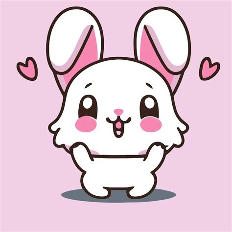 Ilustración De Conejo Lindo Conejo Kawaii Chibi Estilo De Dibujo