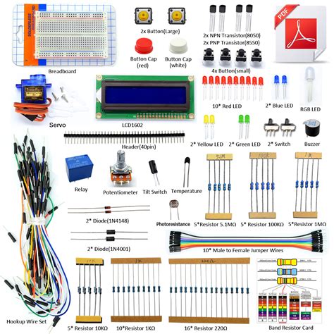 adeept project 1602 lcd starter kit for arduino uno r3 mega2560 nano