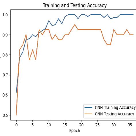 Cnn Training And Testing Graph Cnn Accuracy Results Can Be Seen With