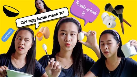 Diy Egg Facial Mask Glowy Skin Without Makeup Brush Youtube