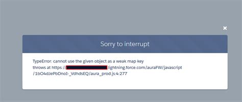 lightning typeerror cannot use the given object as a