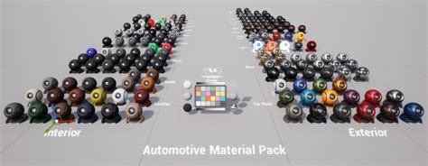 automotive materials pack unreal engine 4 27 documentation