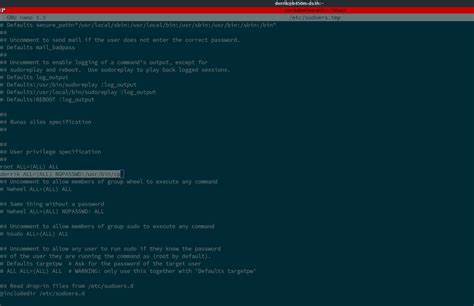 how to run the sudo command without a password