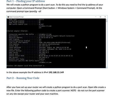 we will create a python program to do a port scan to do