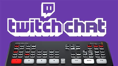 add twitch chat to your atem stream youtube