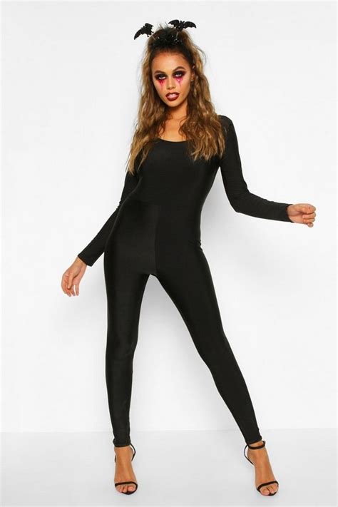 Halloween Long Sleeve Disco Catsuit Boohoo