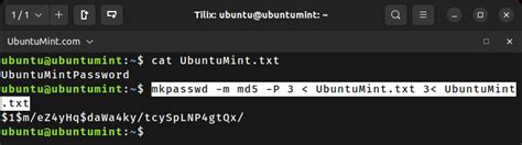 how to use mkpasswd to generate password hashes in linux