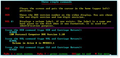 basic dos introduction computer knowledge